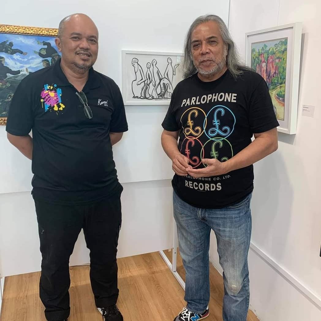 The legend Datuk Ramli Sarip visiting the art gallery. – Kamal Arts ...