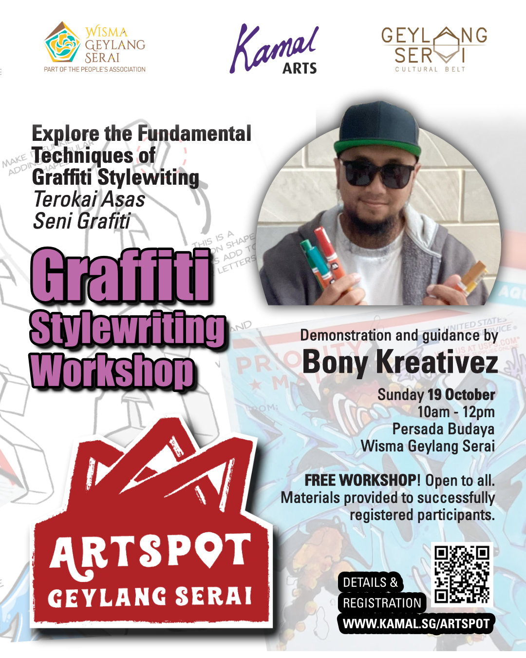 ArtSpot Geylang Serai for OCTOBER 2025 – Kamal Arts, Singapore